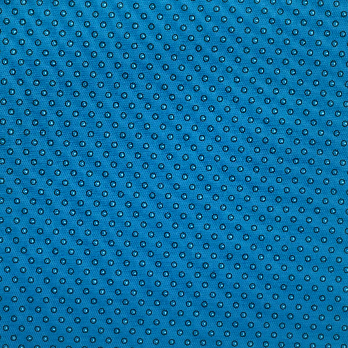 Shwe Shwe Colours Dotty - Turquoise Black | The African Fabric Shop