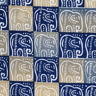 Kudhinda Zimbabwe Screen Prints Elephant Blue Steel | The African ...