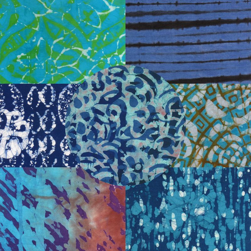 Hand-dyed African Batiks Batik Adventure Pack River | The African ...
