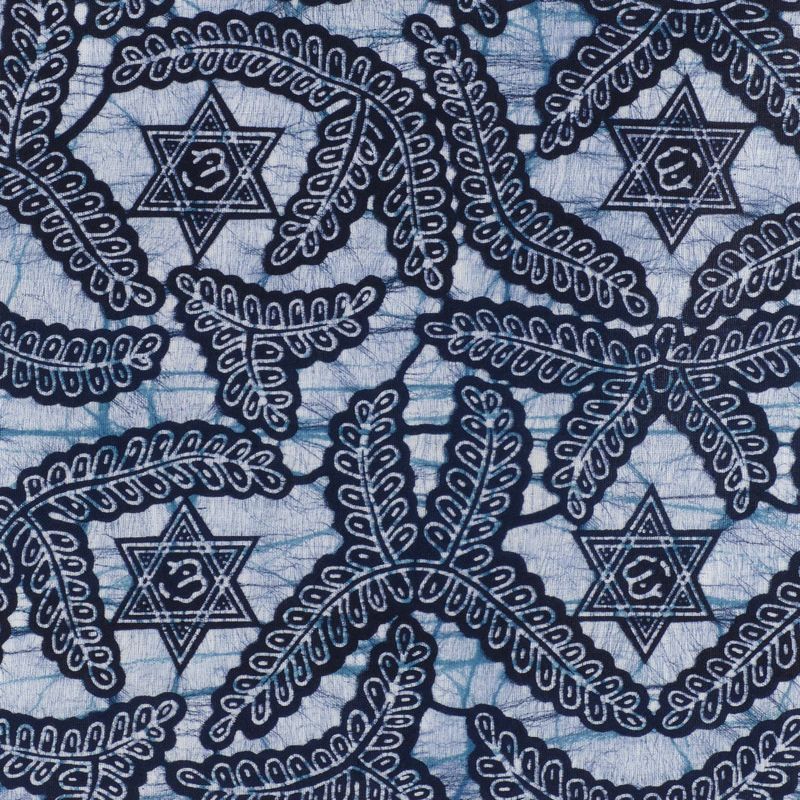 African Wax Prints Bonsu Indigo | The African Fabric Shop