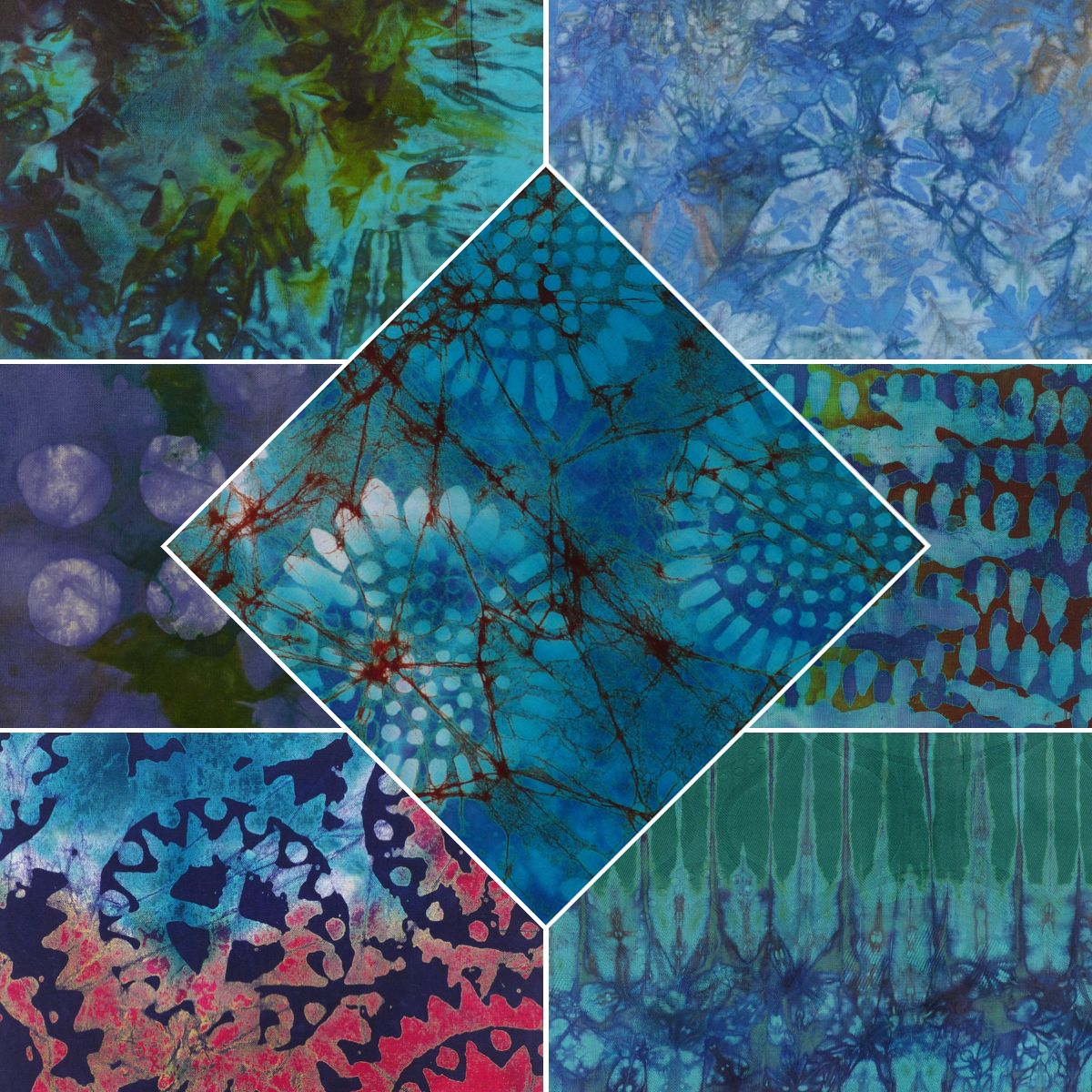 Hand-dyed African Batiks Batik Adventure Pack River | The African ...