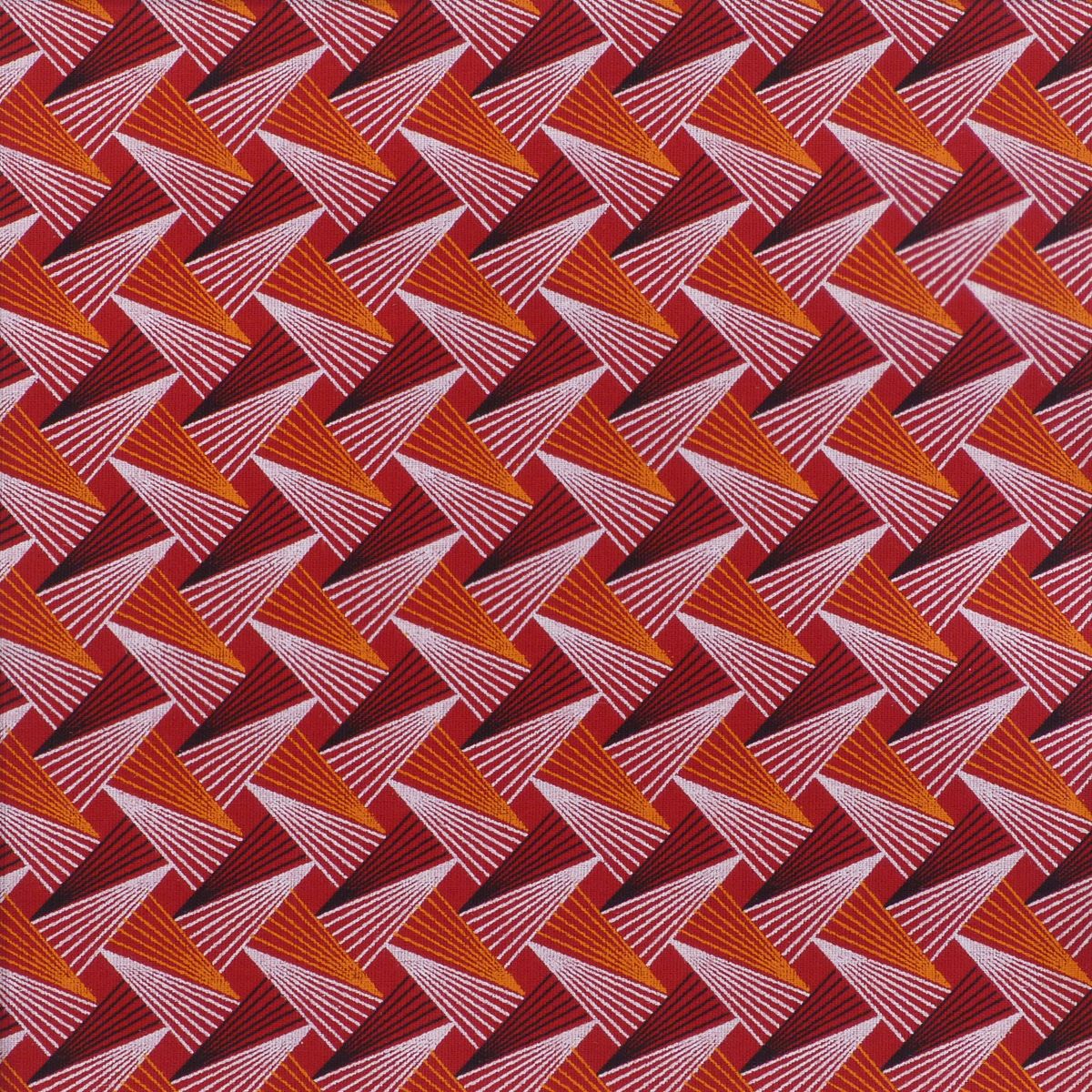 Shwe Shwe Colours Lightbox - Scarlet White | The African Fabric Shop