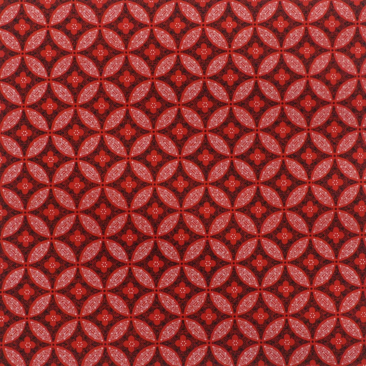 Shwe Shwe Colours Mandala - Scarlet Black | The African Fabric Shop
