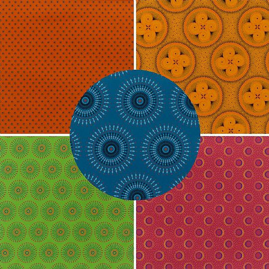 Shwe Shwe colours fabrics from South Africa