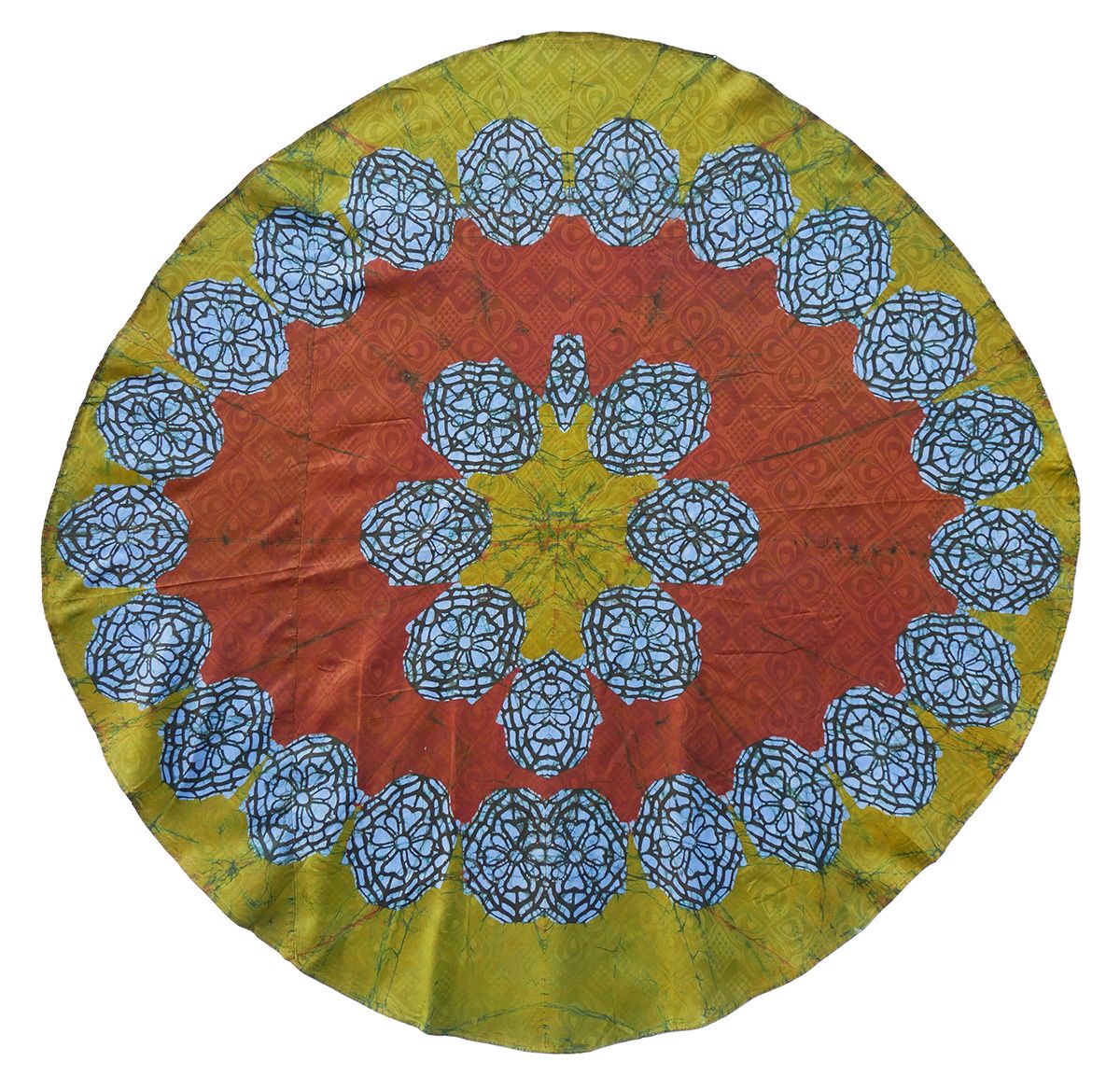 Decorative African Textiles Round Batik Table Cloth | The African ...