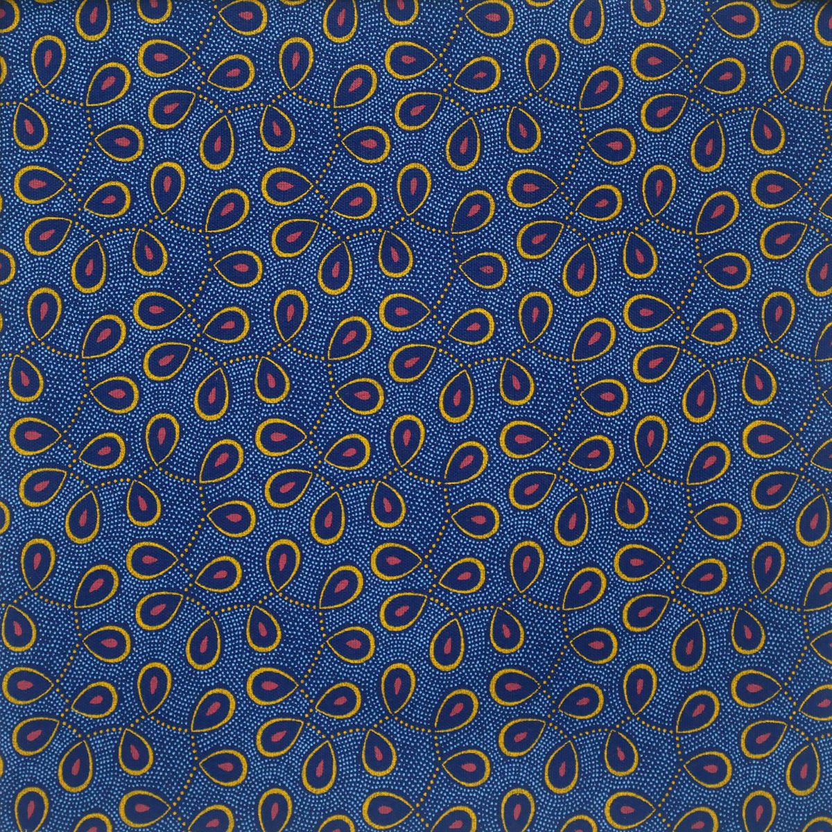 Shwe Shwe Colours Tatting - Azure Gold | The African Fabric Shop